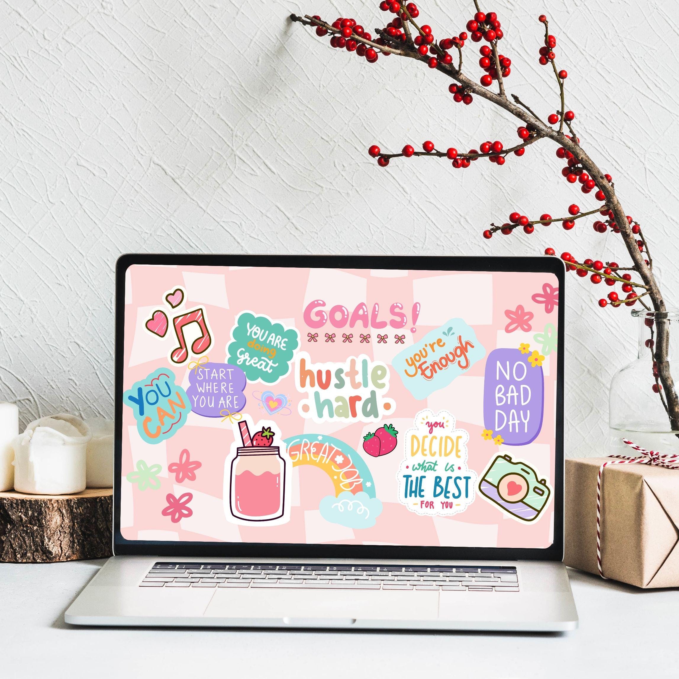 Cute Desktop Wallpaper, Inspirational Desktop Wallpaper,coquette Laptop Screen Saver, Digital ...