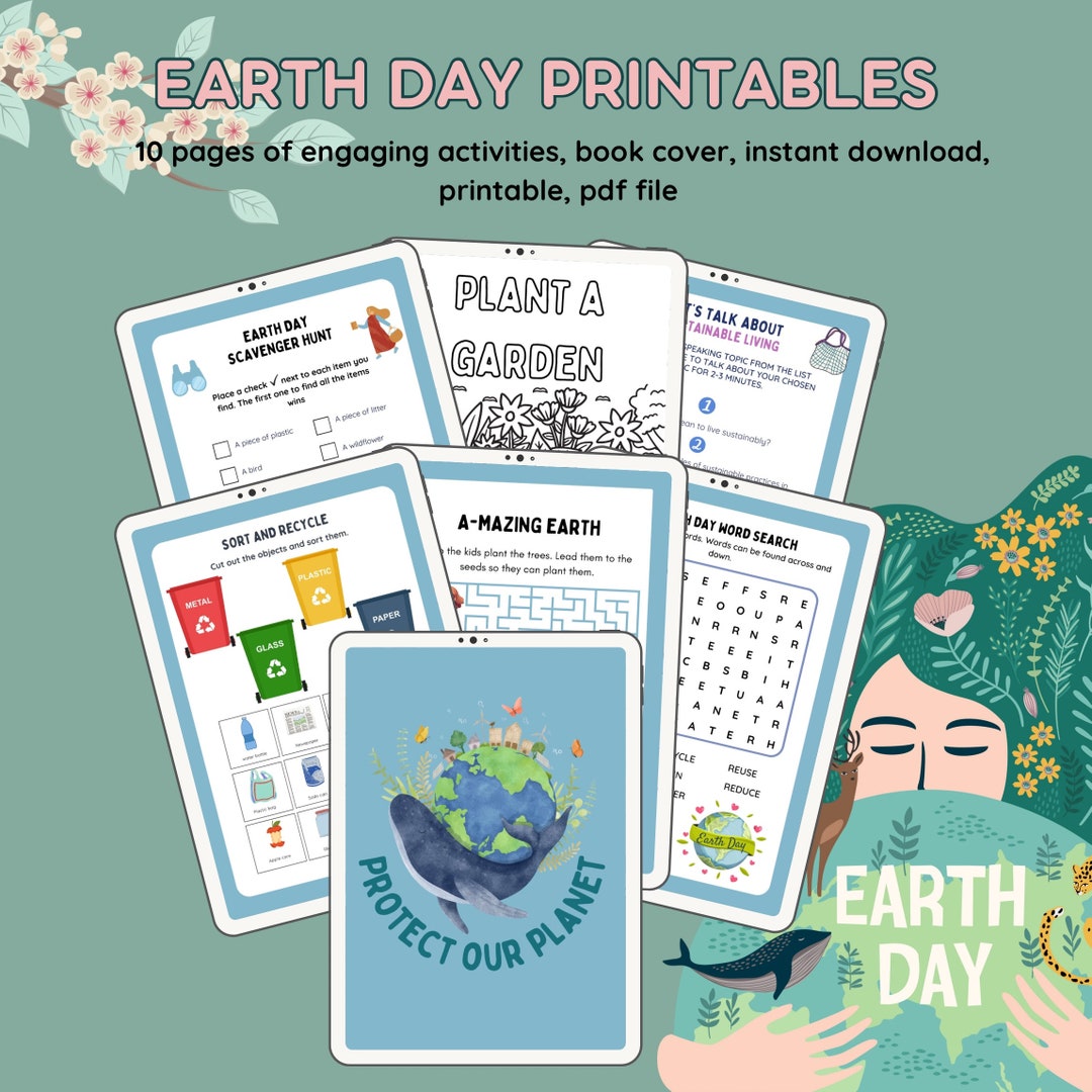 Earth Studies Worksheets, Earth Day Coloring Pages & Sustainability ...