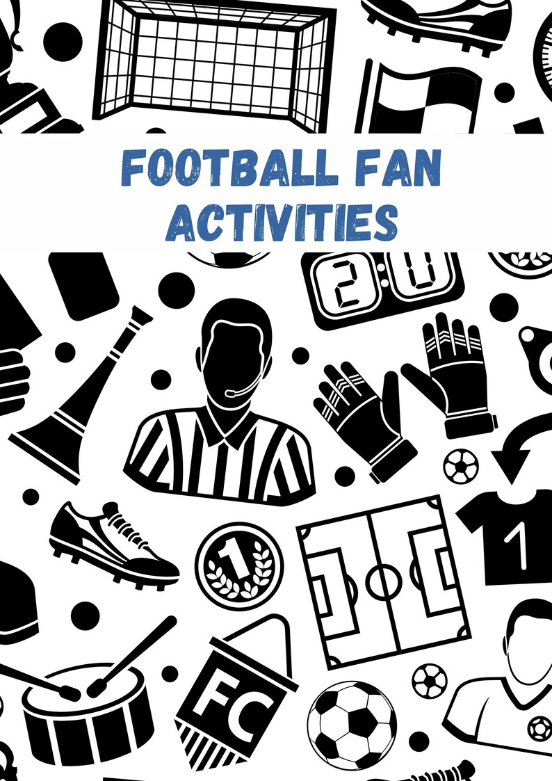 Football Kids Activities Homeschooling Fun Worksheets Activity Book ...