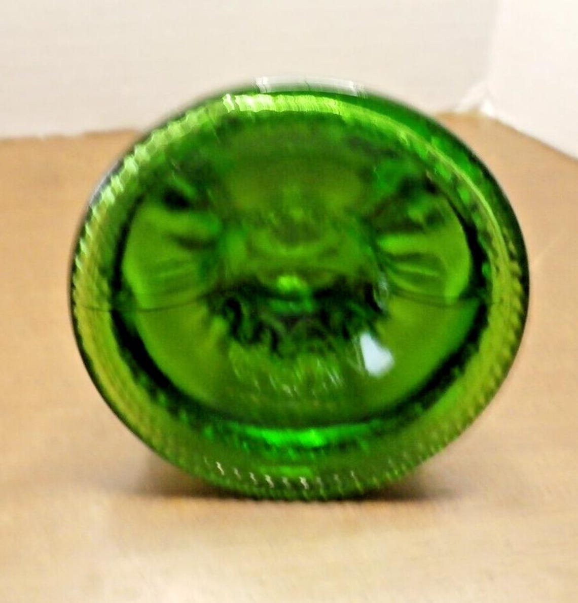 Vintage Avon Glass Emerald Bell Jar Roses Roses Cologne 3.75 Fl Oz ...