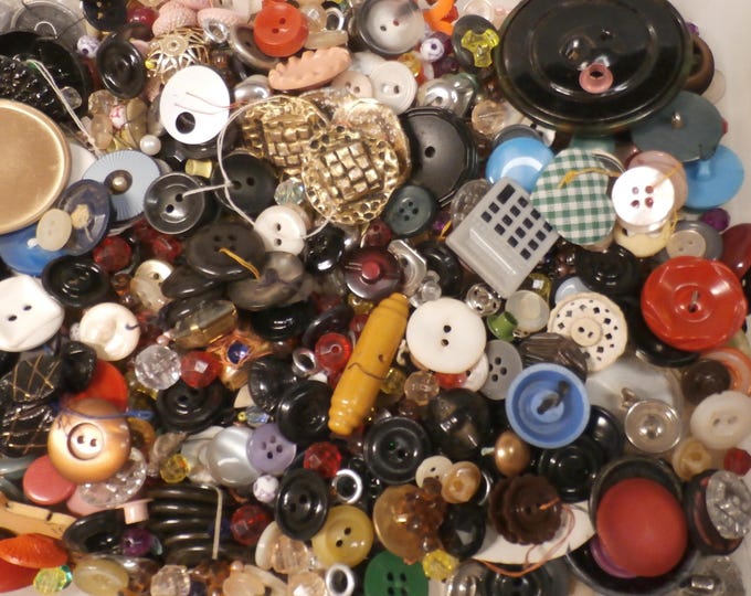 Vintage Buttons and Beads for Sewing and Crafts 1 Lb Bag - Etsy