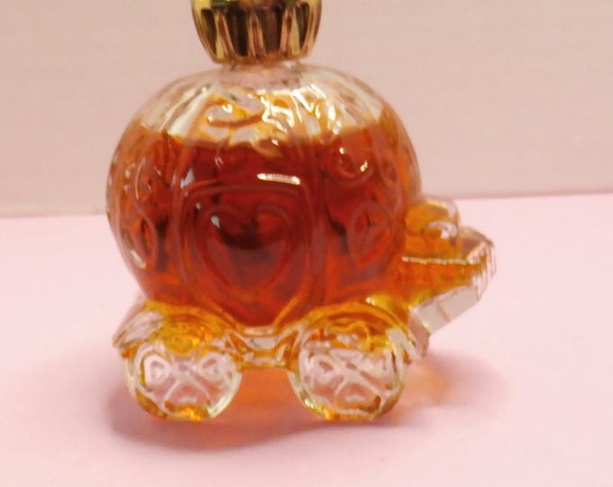 Vintage Avon Perfume Bottle Glass Magic Pumpkin Cinderella Carriage ...
