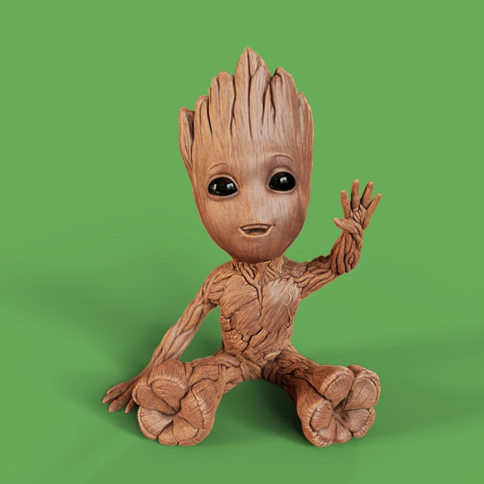 3D Baby Groot Statue File - Etsy