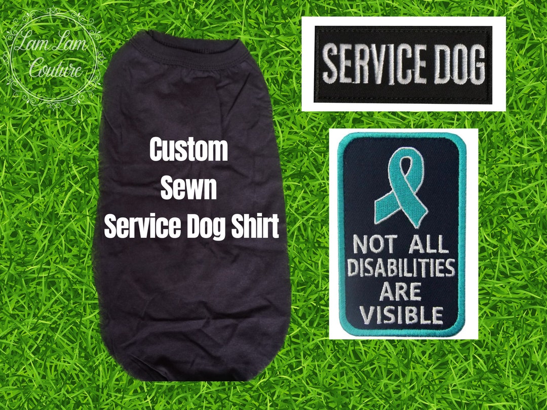 Custom Sewn Service Dog Patch Custom Sew Patch Custom Service Dog Shirt ...