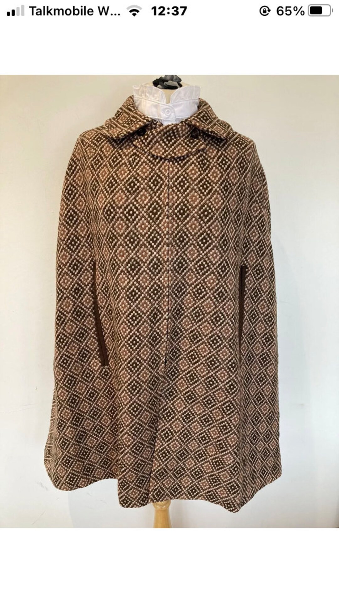 Vintage Cathe Welsh Wool Cape - Etsy