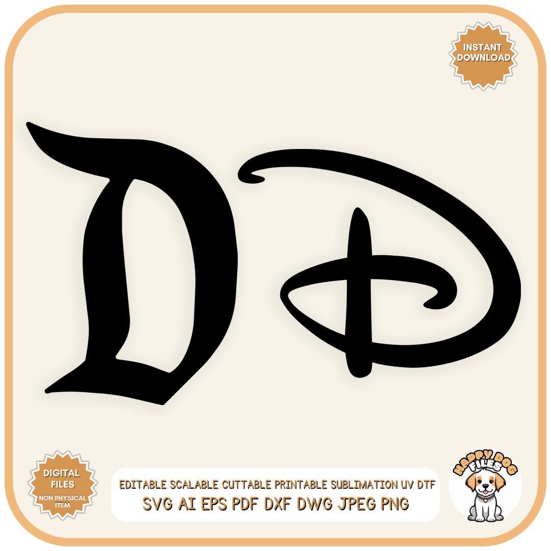 Letter D Svg, D Letter Vintage, It’s a Small World Svg, Png, Dxf for ...