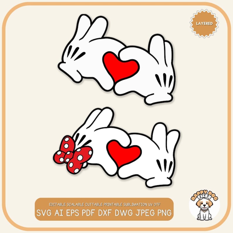 Magic Hands SVG PNG File Love Heart Files Valentine File Disney Love ...