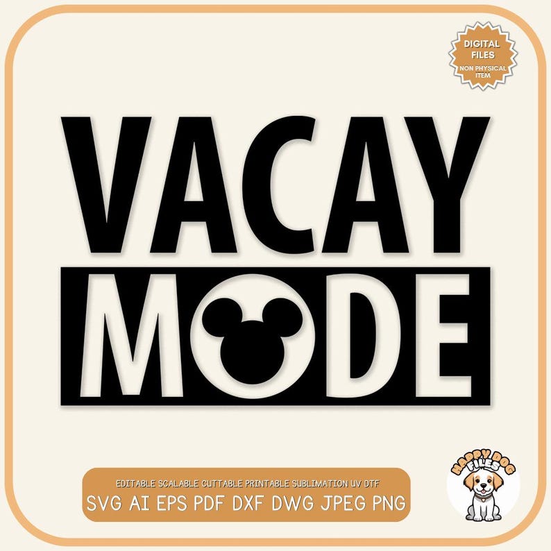 Vacay Mode SVG PNG File Magic File Disney Trip Clip Art Disney Vacay ...