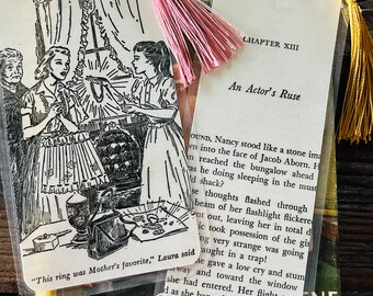 Nancy Drew Bookmark Set, the Bungalow Mystery, Bookish Merch, Recycled ...