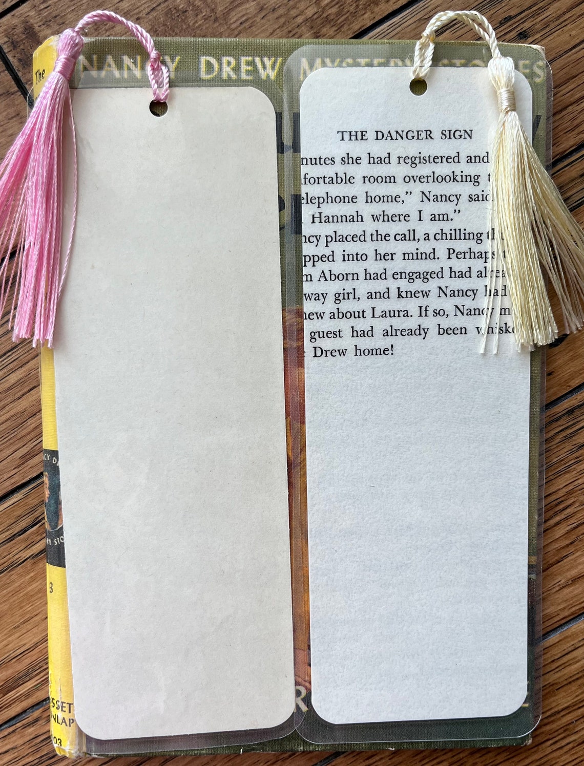 Nancy Drew Bookmark Set, the Bungalow Mystery, Bookish Merch, Recycled ...