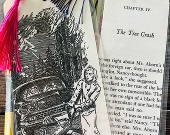 Nancy Drew Bookmark Set, the Bungalow Mystery, Bookish Merch, Recycled ...