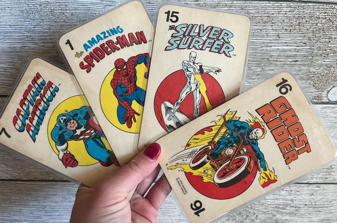Marvel Comics, 1978 Super-heroes Card, Vintage Card, Retro Bookmark - Etsy