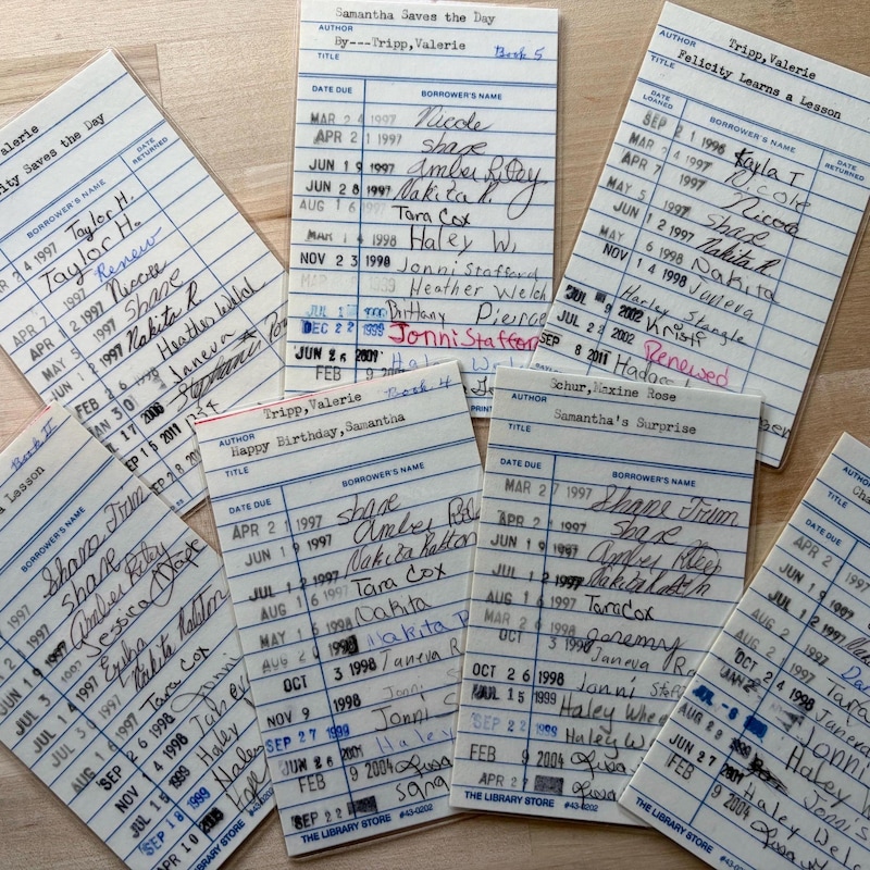 Library Checkout Cards - Etsy