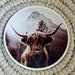 Large Round Highland Cow Design Car Freshie - Etsy