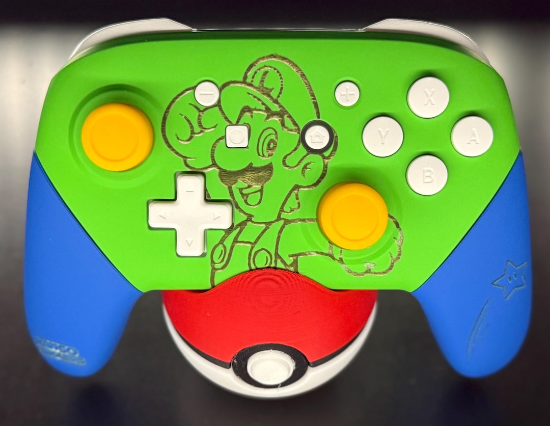 Custom Laser Engraved Nintendo Switch Pro Controller (choose Your Own ...