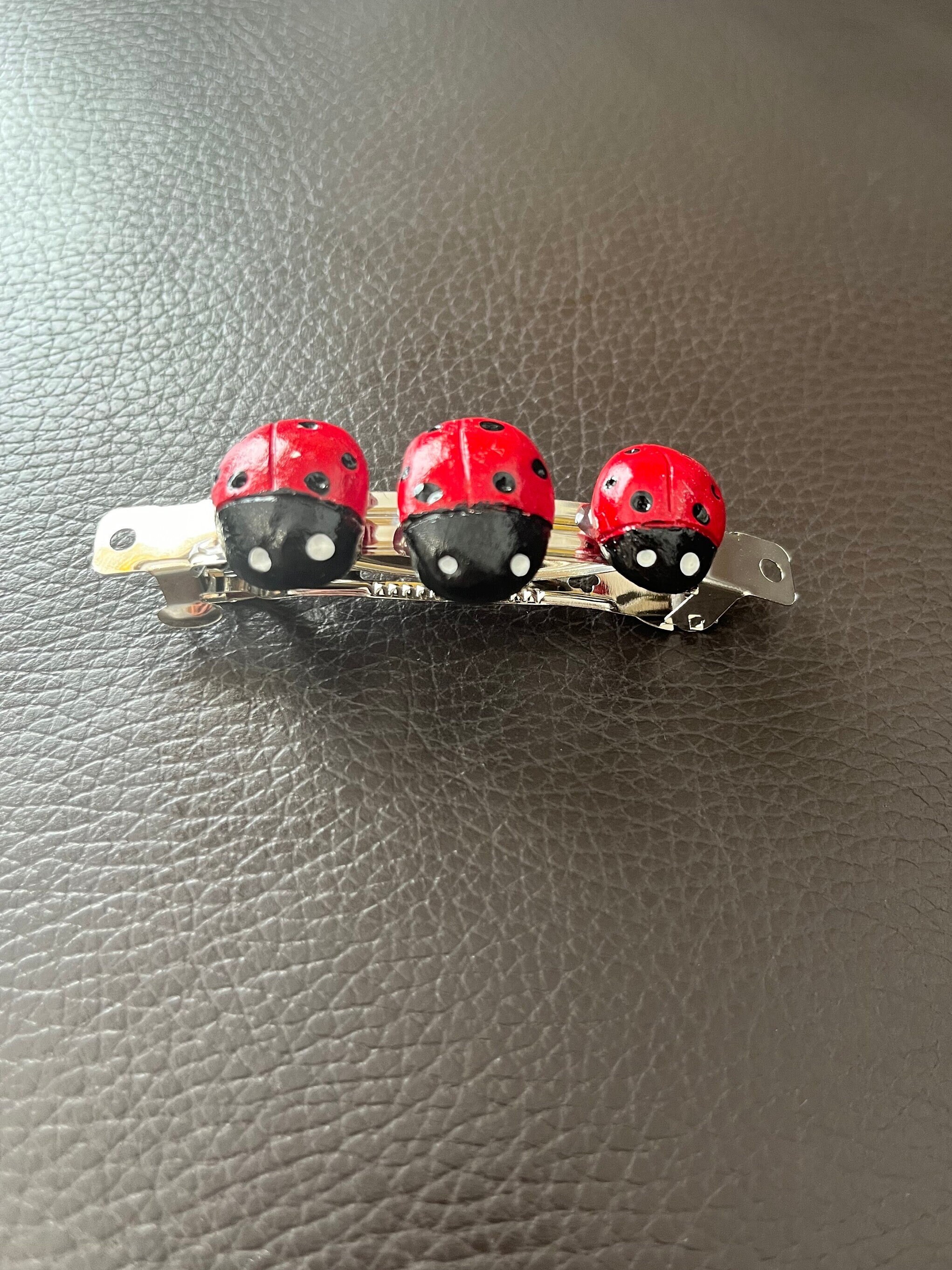 Clay Hair Clips/handmade Hair Clips/bug Hair Clips/ladybird/hair ...
