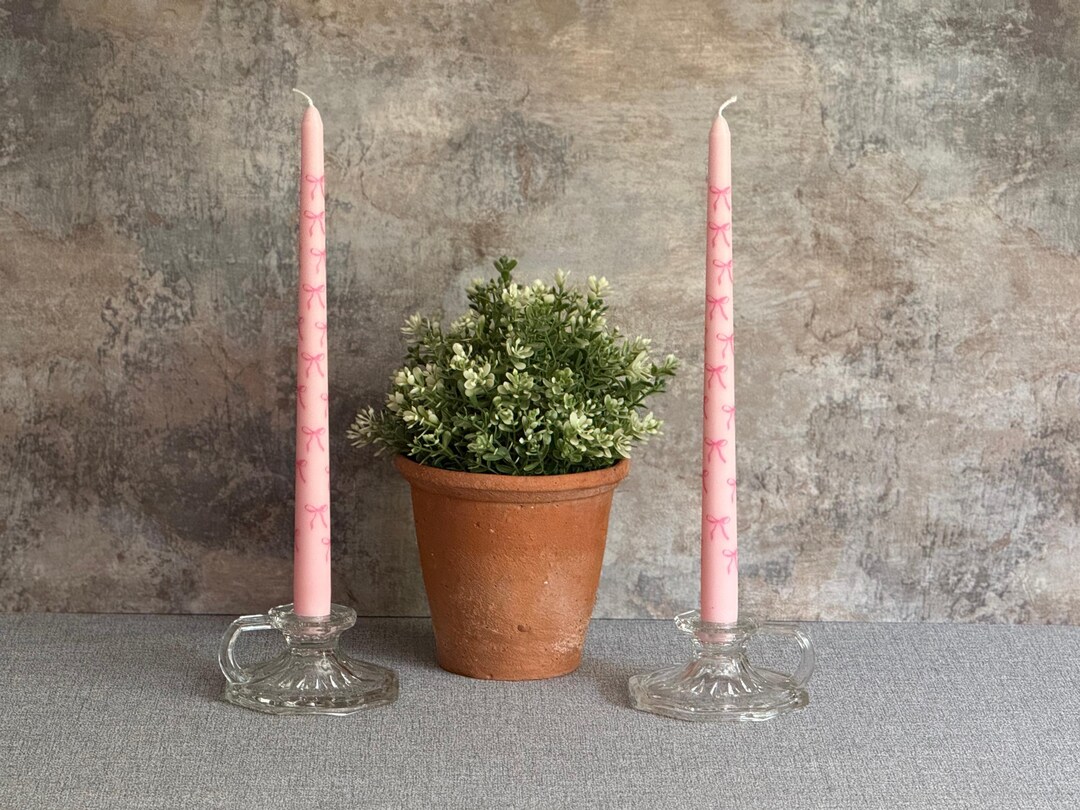 Vintage Cut Glass Candlestick Holders: Wee Willie Winky Chambersticks ...