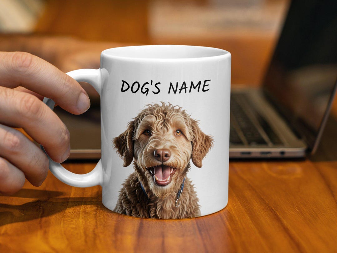 Custom Labradoodle Name Mug, Personalized Pet Photo Gift, Custom Dog ...