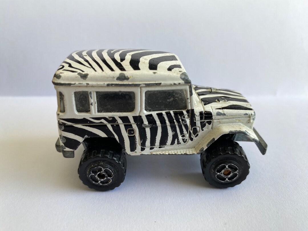 Vintage MAJORETTE Toyota Land Cruiser 4x4 Zebra Stripes 1:53 No 277 ...
