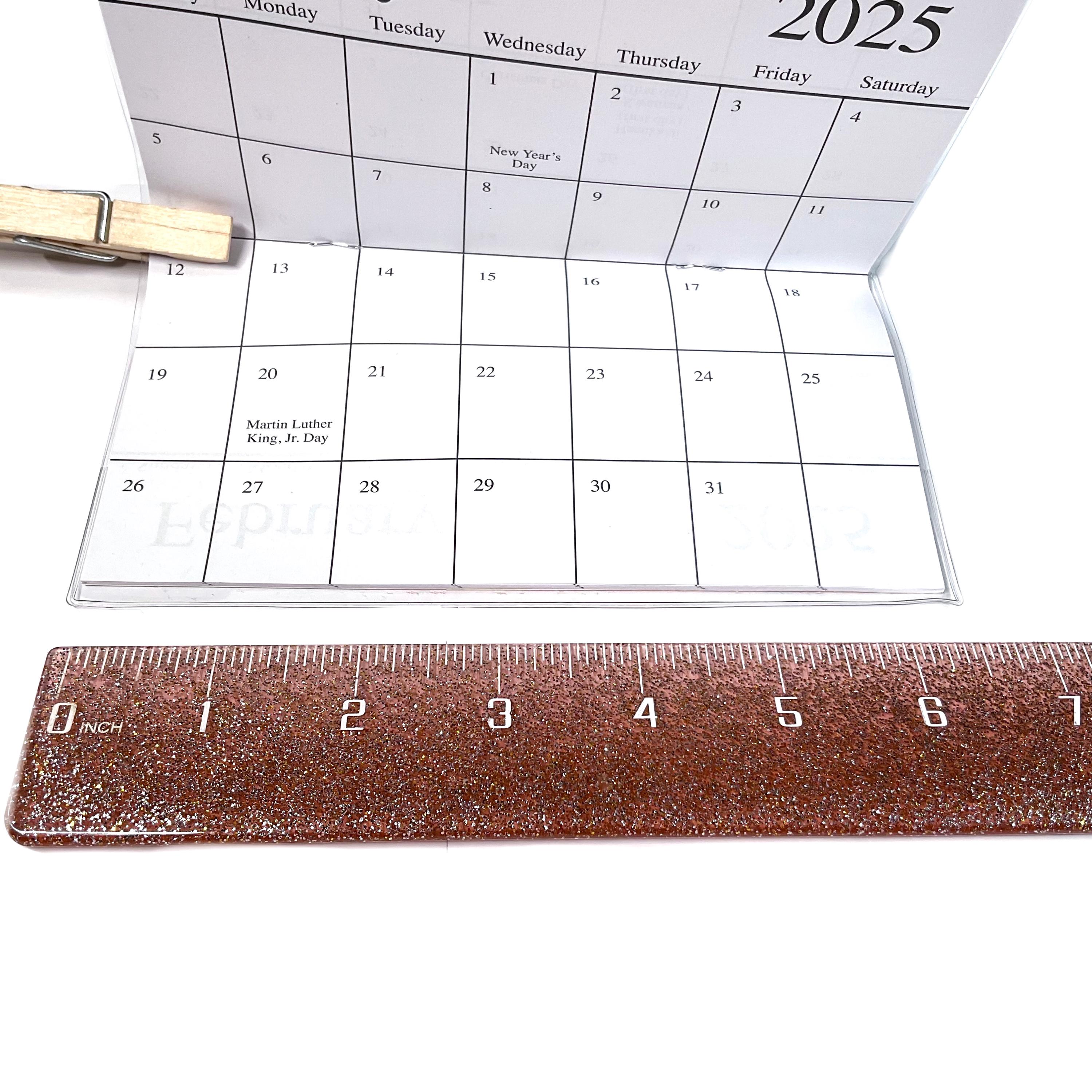 2026 - 2027 Mini Planner Folk Moth Two Year Calendar Pocket Planner ...