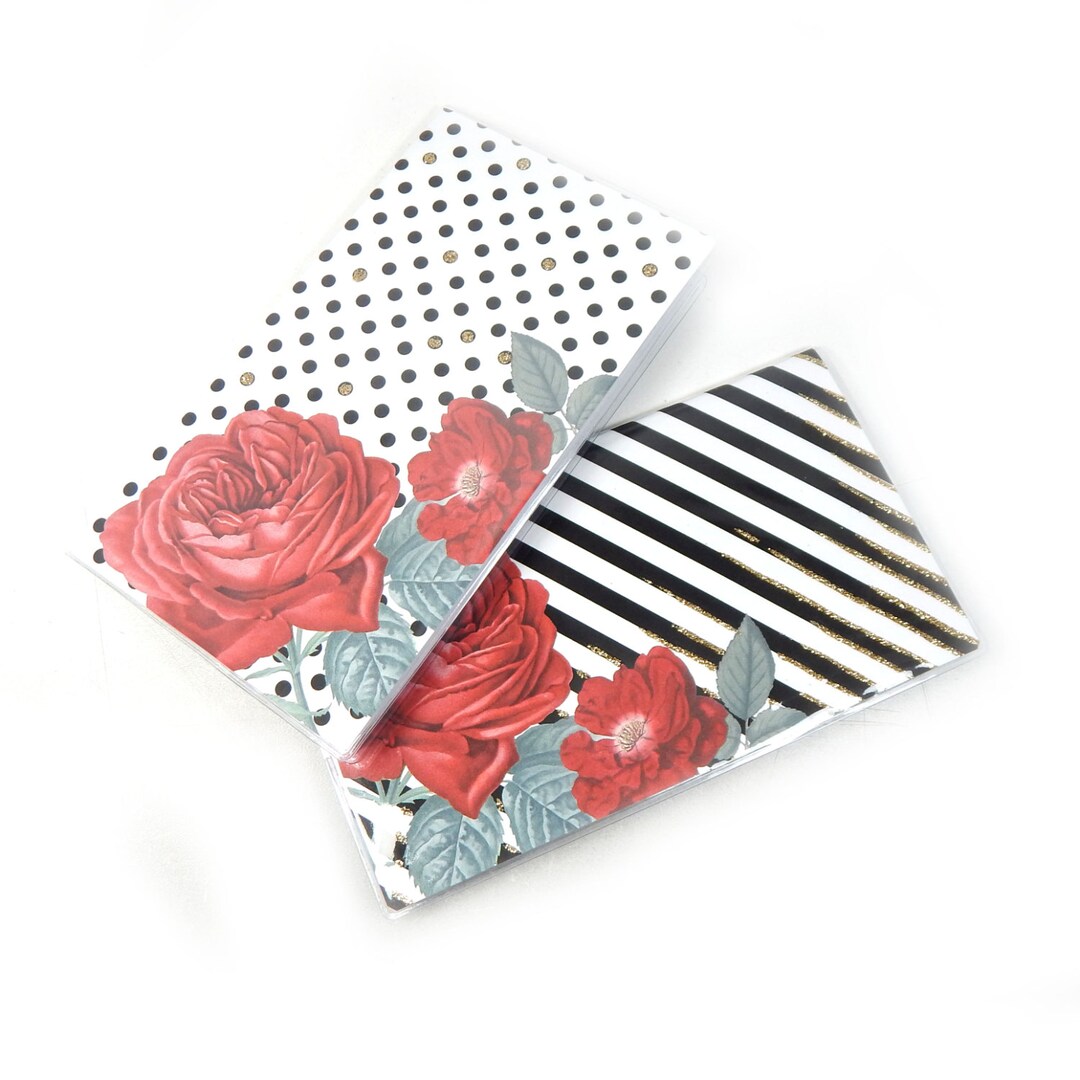 Choice of Mini Planners - Modern Roses - Choose Dots or Stripes - 2 ...