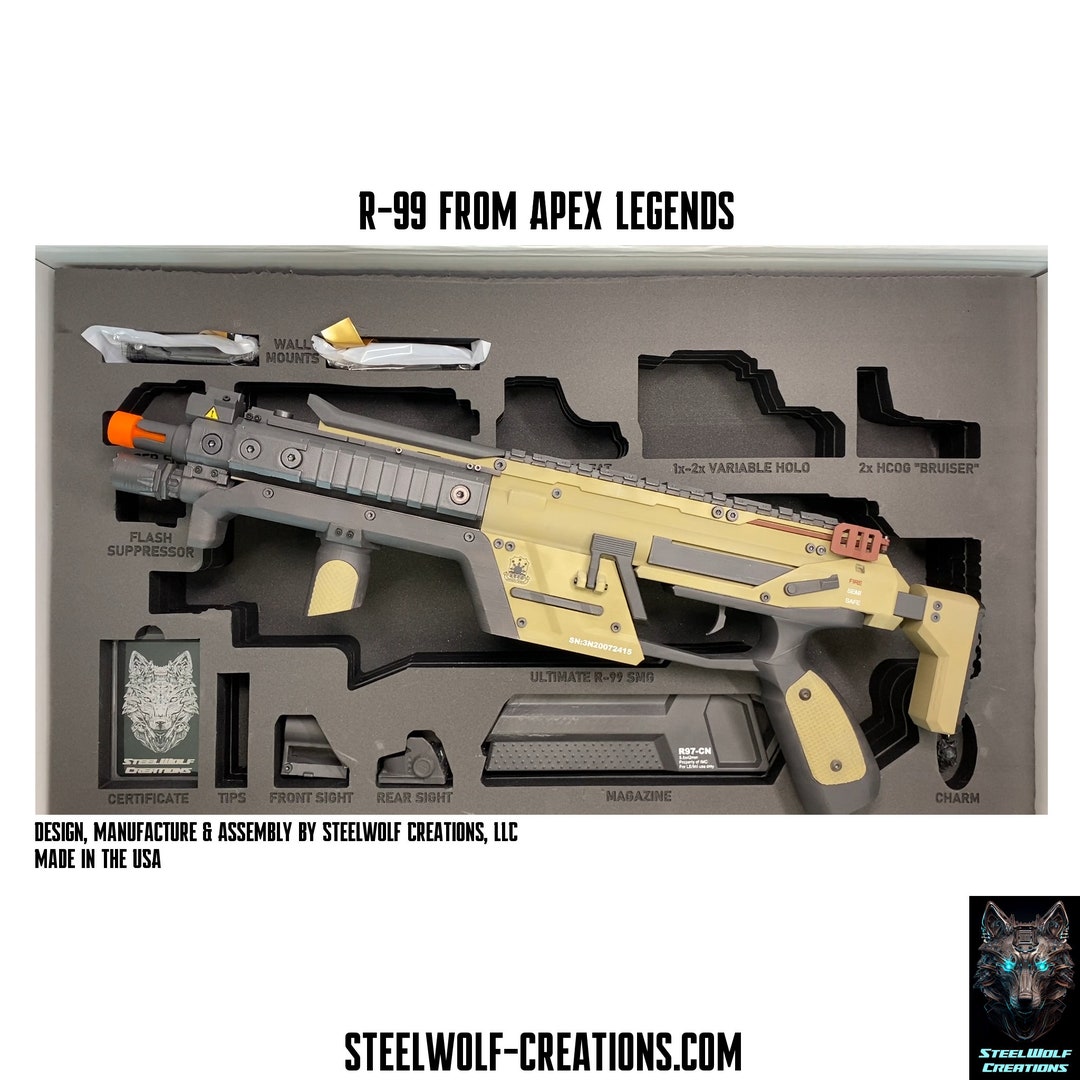 Apex Legends Ultimate R-99 SMG Cosplay/prop Replica From Steelwolf ...