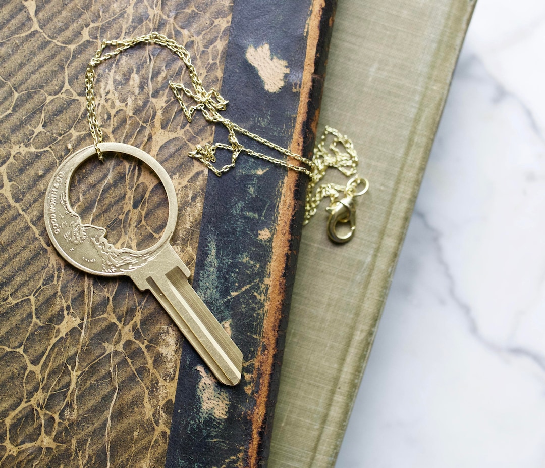 Man in the Moon Key Blank Necklace | Custom Personalized Key ...