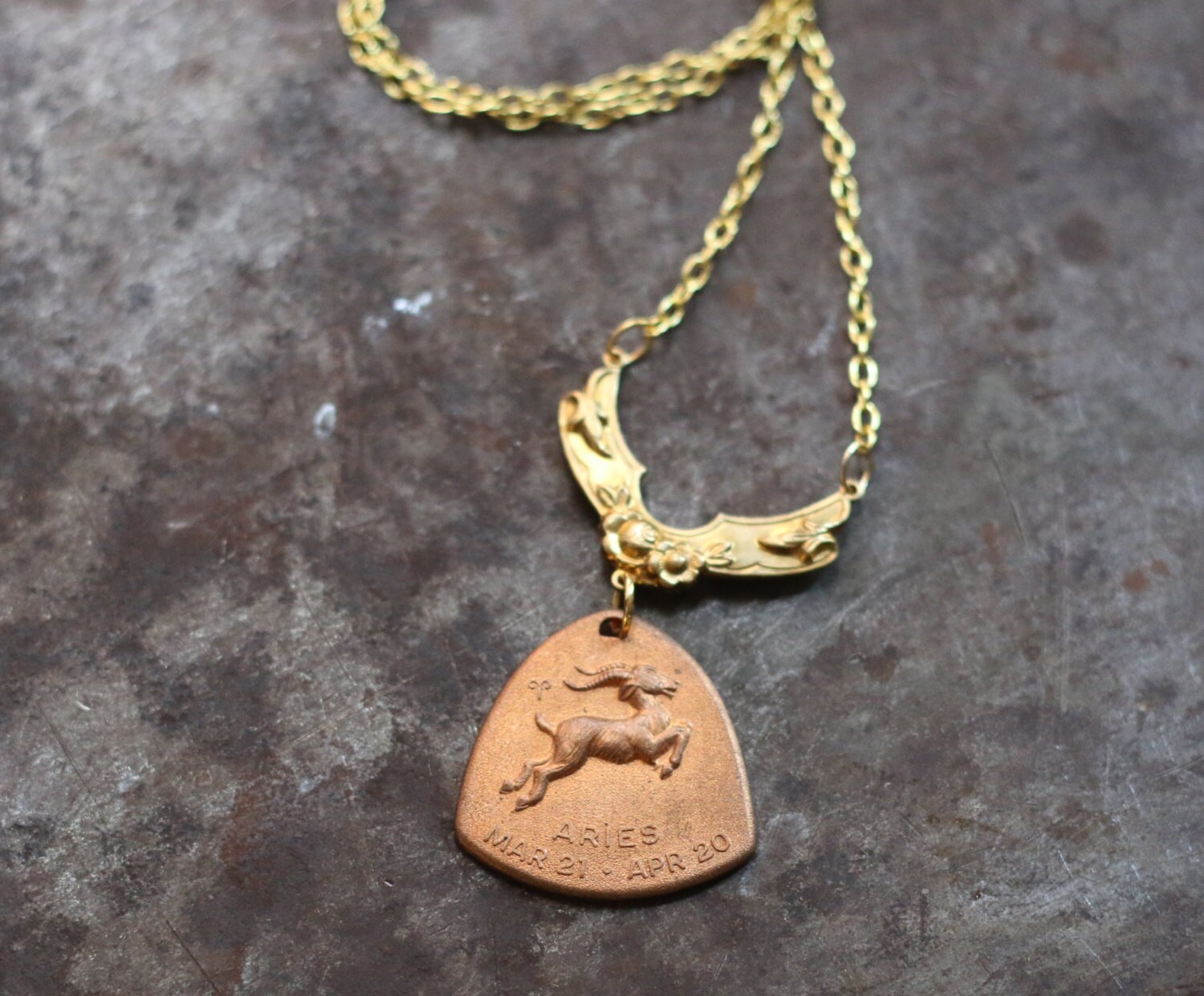 The Ram Aries Horoscope Zodiac Astrology Necklace | Etsy