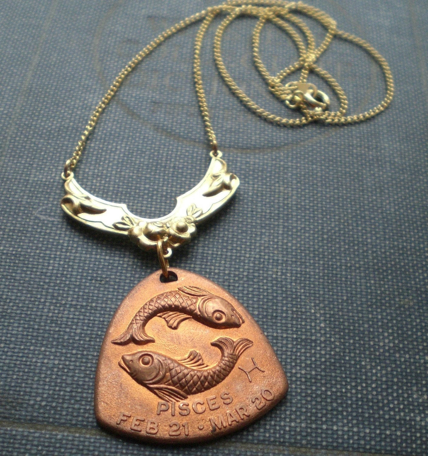 Water Sign Pisces Horoscope Zodiac Astrology Necklace | Etsy