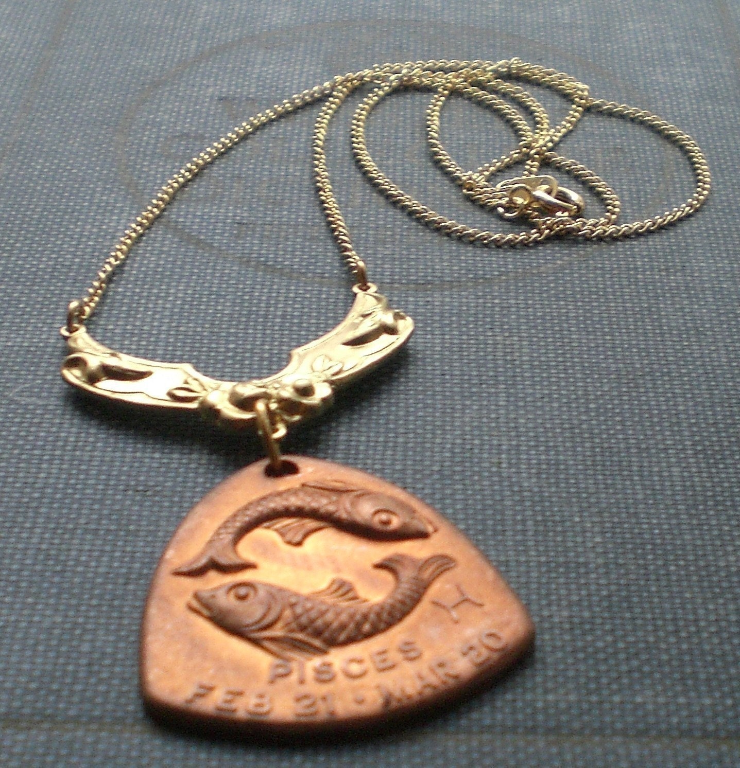 Water Sign Pisces Horoscope Zodiac Astrology Necklace | Etsy