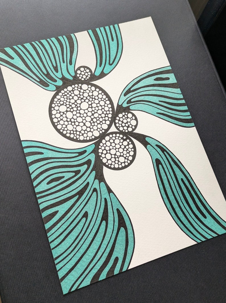 Abstract Art Bold Design Maximalist Posca Marker Drawing Original ...