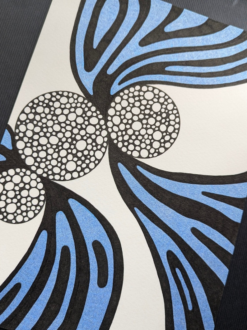 Abstract Art Bold Design Maximalist Posca Marker Drawing Original ...