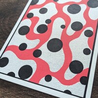 Abstract Art Bold Design Maximalist Stippling Original Artwork Modern ...