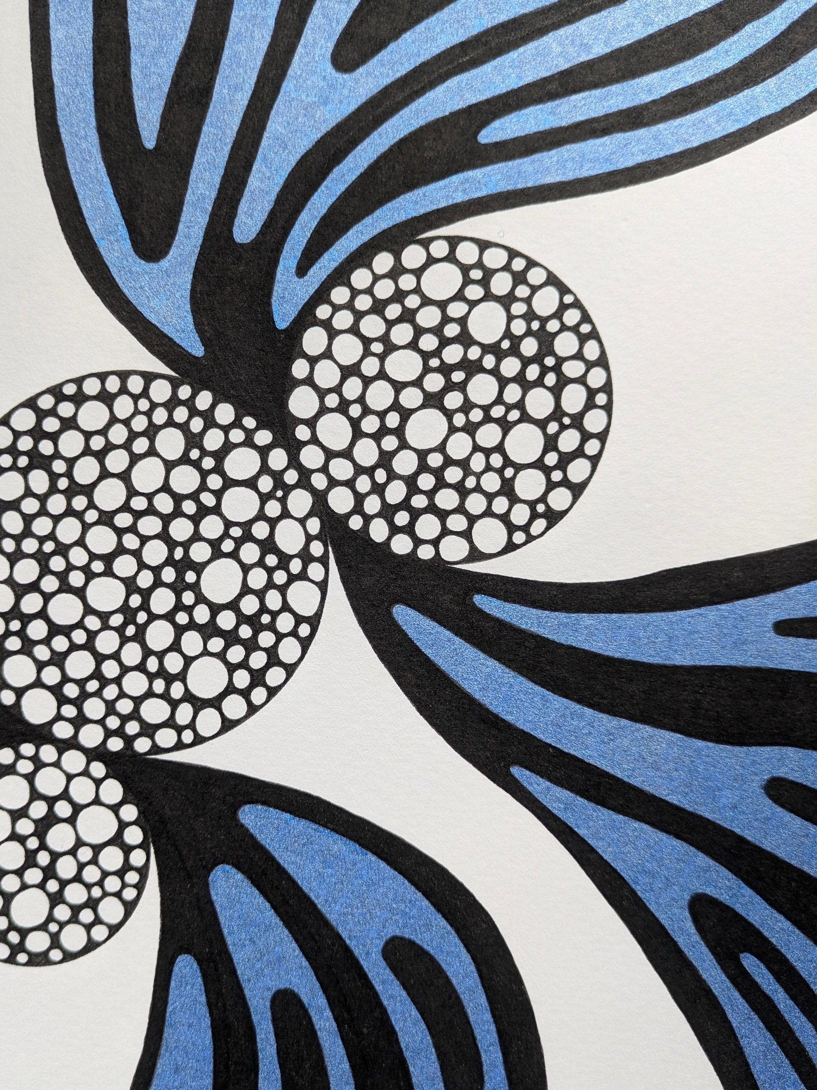 Abstract Art Bold Design Maximalist Posca Marker Drawing Original ...