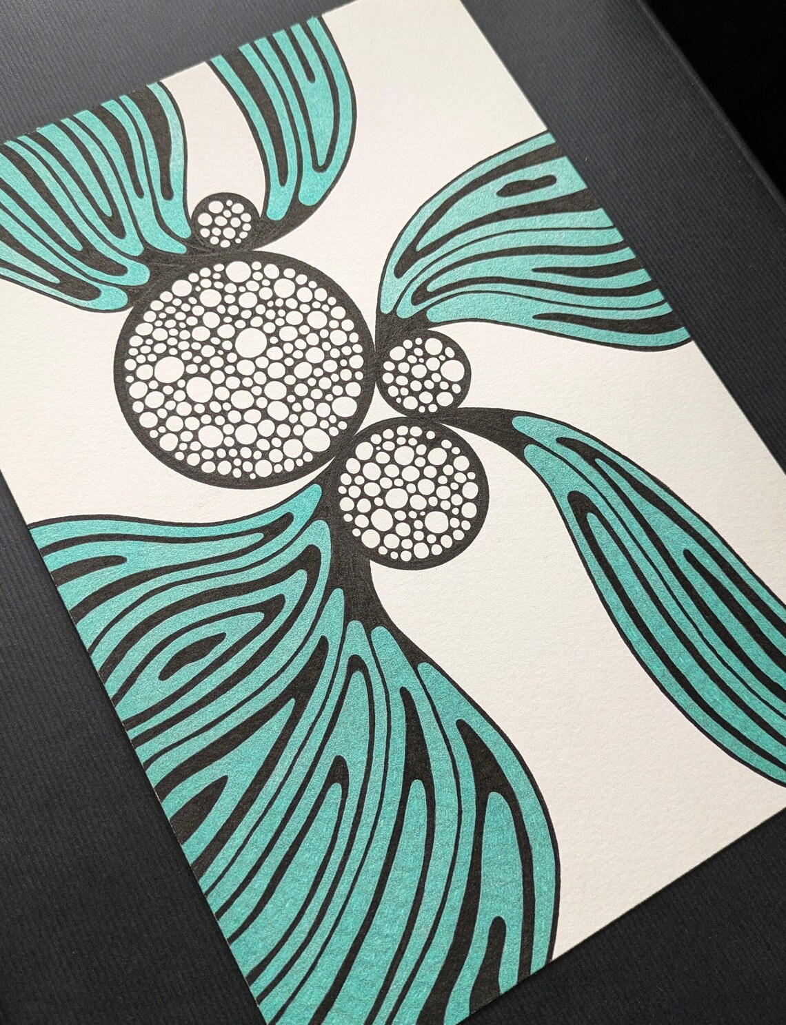 Abstract Art Bold Design Maximalist Posca Marker Drawing Original ...