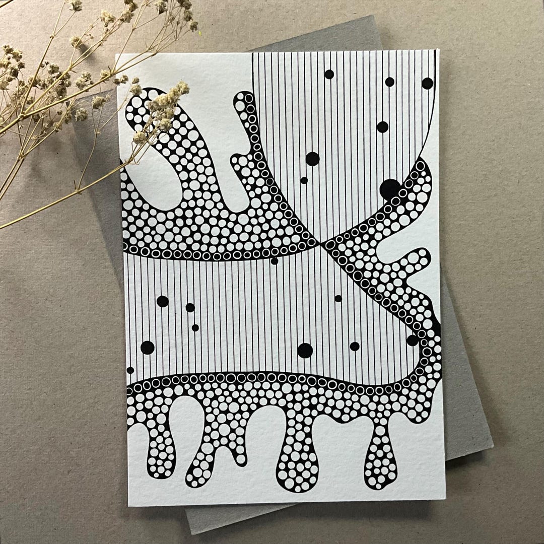 A5 Pen and Ink Lineart | Artprint | Monotone | Fineart | Detailed ...