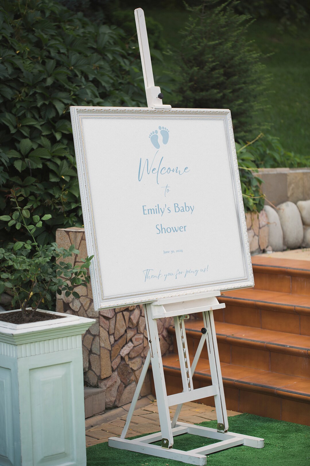 BABY SHOWER Welcome Sign Downloadable Template That is Editable and ...
