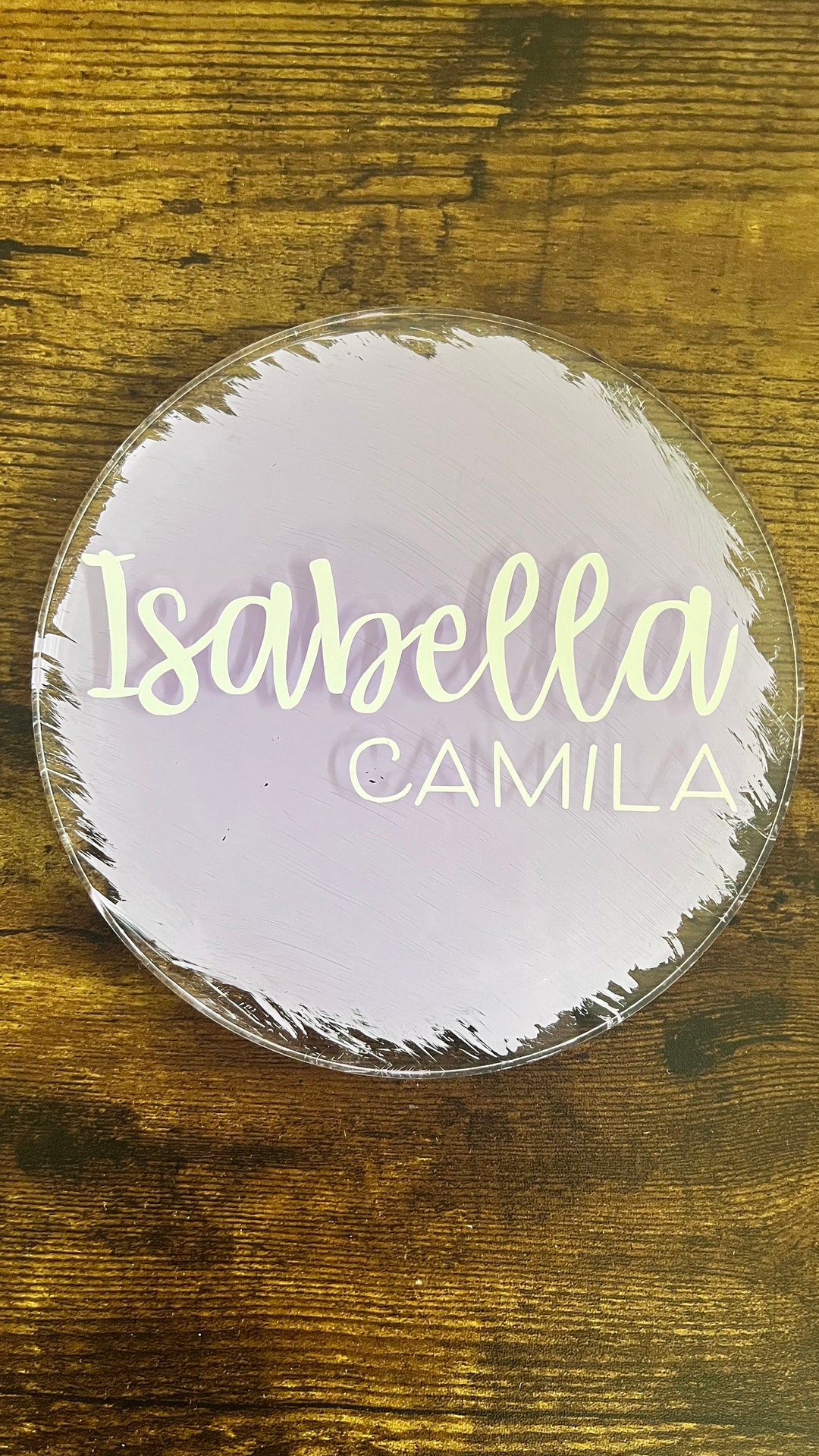 Acrylic Baby Name Announcement - Etsy