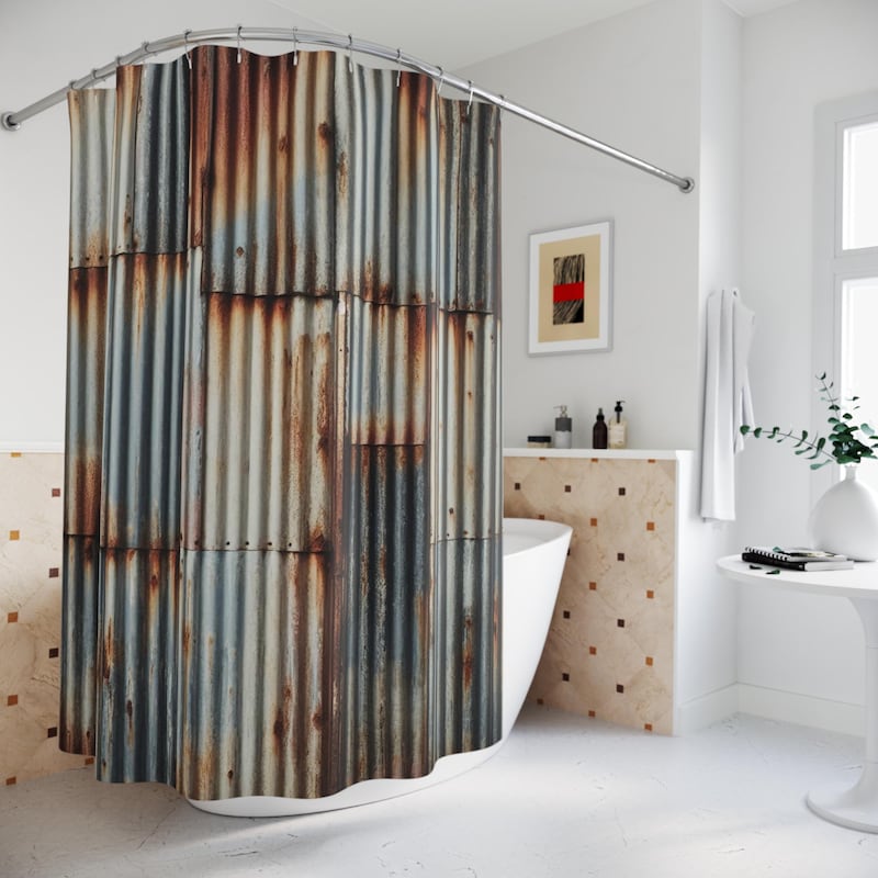 Rust Shower Curtain - Etsy