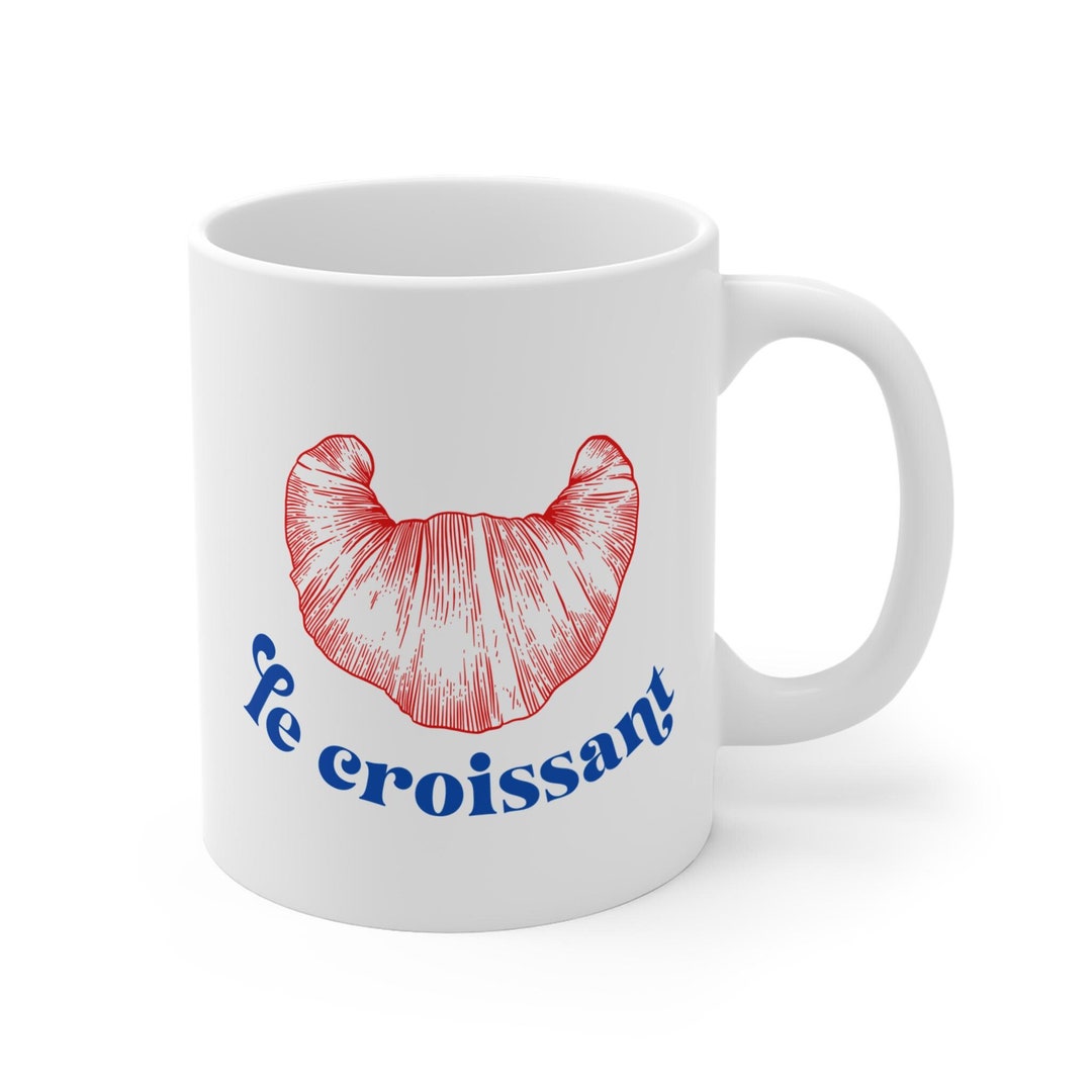 Funny Croissant Mug Retro Teacup Fun French Mug Cafe Coffee Cup ...