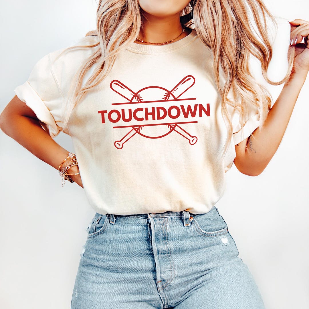Funny Football Shirt Touchdown Sarcastic Tshirt Baseball Fan Gift ...