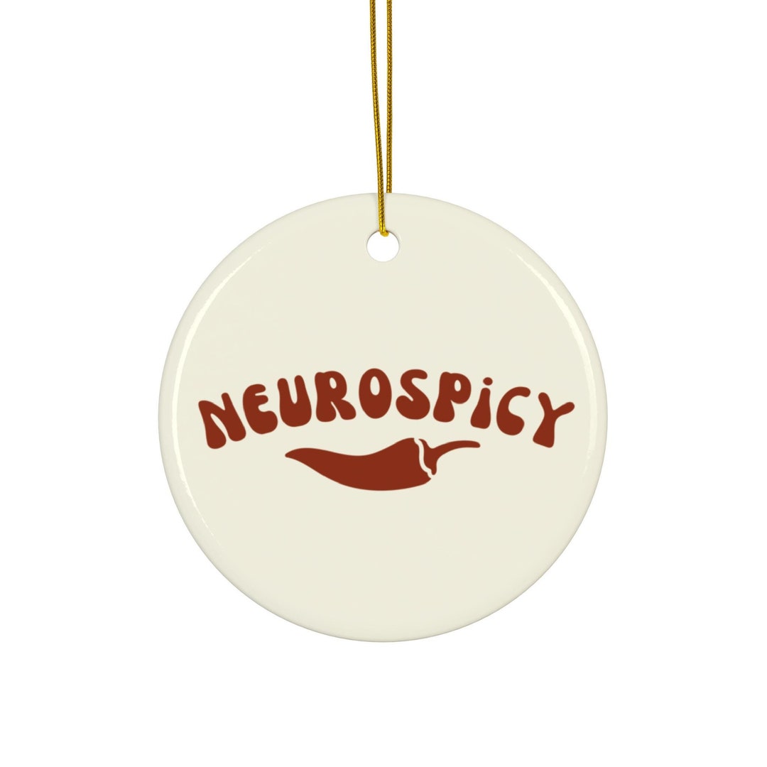 Neurospicy Hot Pepper Tree Ornamment Funny Retro ADHD Autism ADD ...