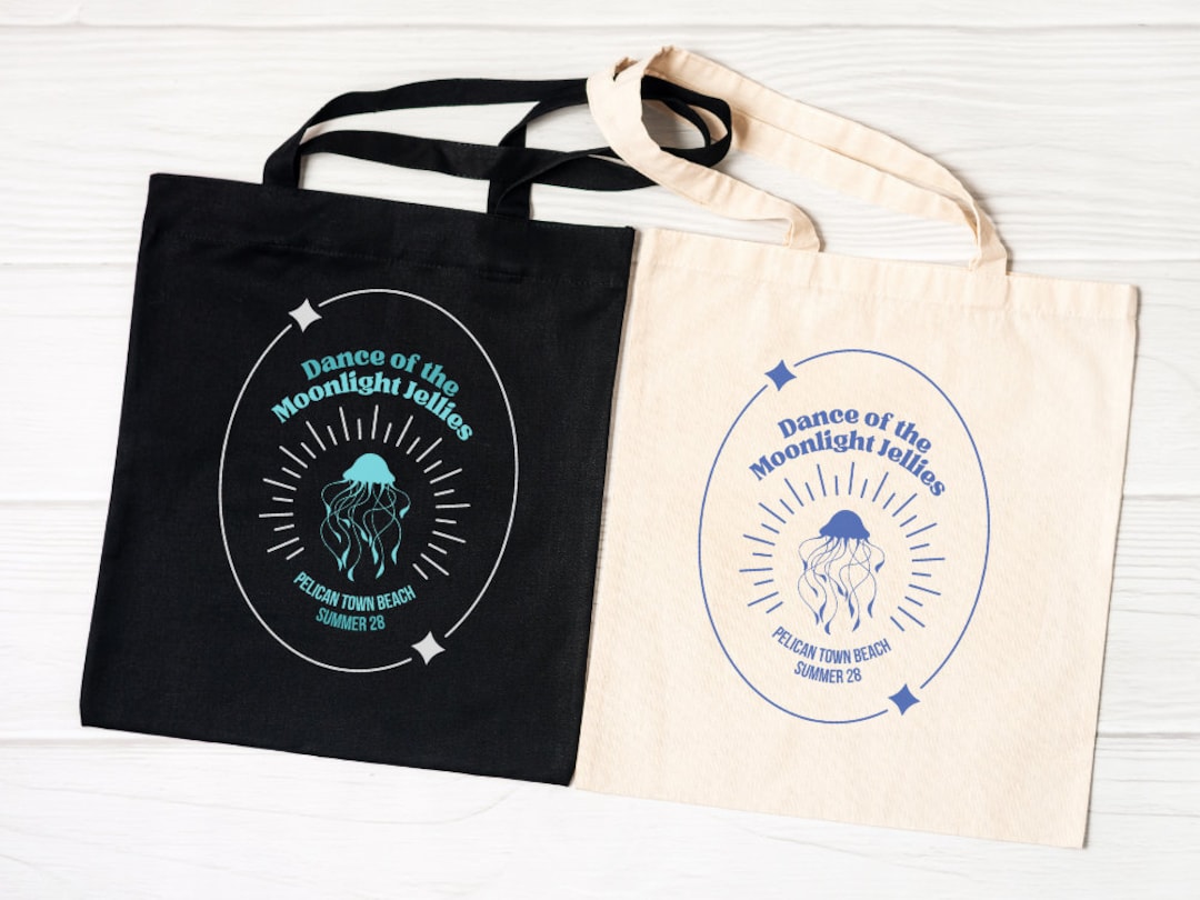 Dance of the Moonlight Jellies Tote Bag Stardew SDV Fan Totes Gifts for ...