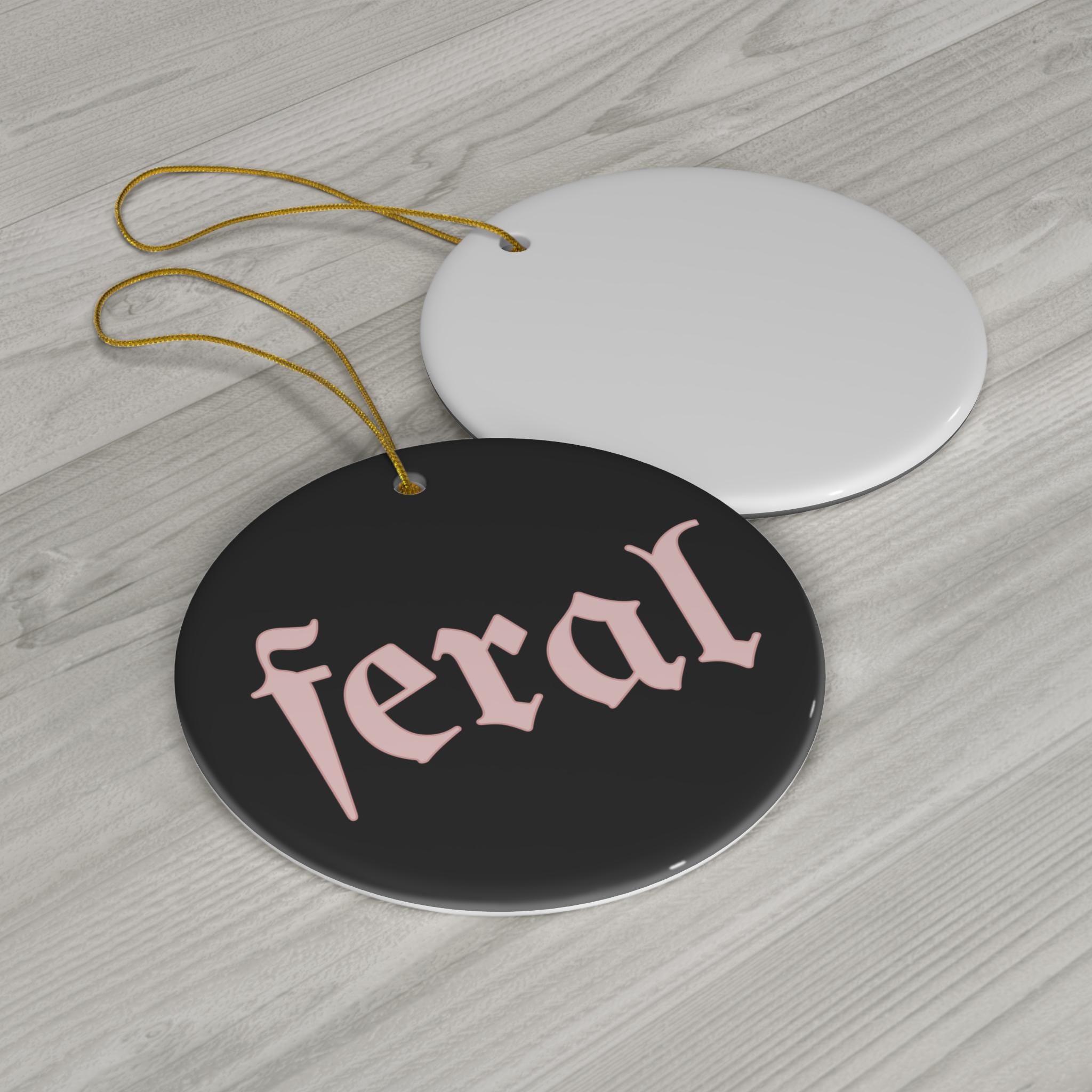 Feral Goth Black Tree Ornament Funny Gothic Feralcore Christmas Punk ...