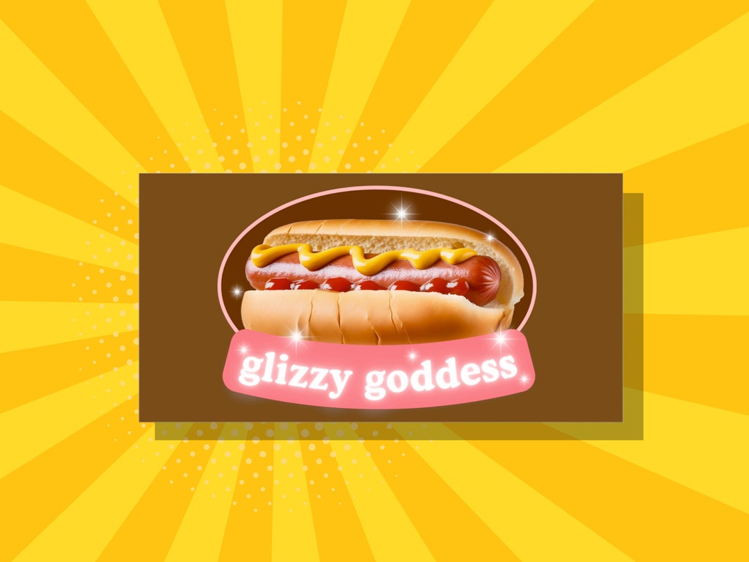 Glizzy Goddess Bumper Sticker Weird Humor Hotdog Fan Gift Glizzy ...