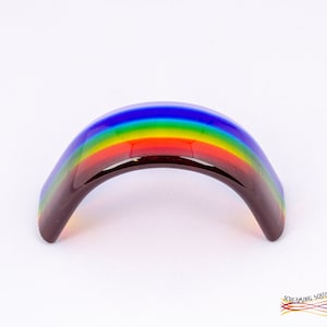 Rainbow Bridge - Brighter Colors! Handmade Fused Glass (small Plain) - Etsy