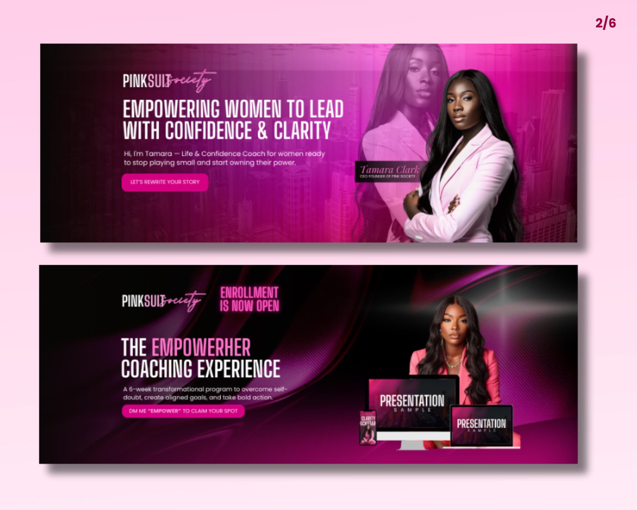 Coaching Facebook Cover Templates: Editable Canva Bundle (6-in-1 ...