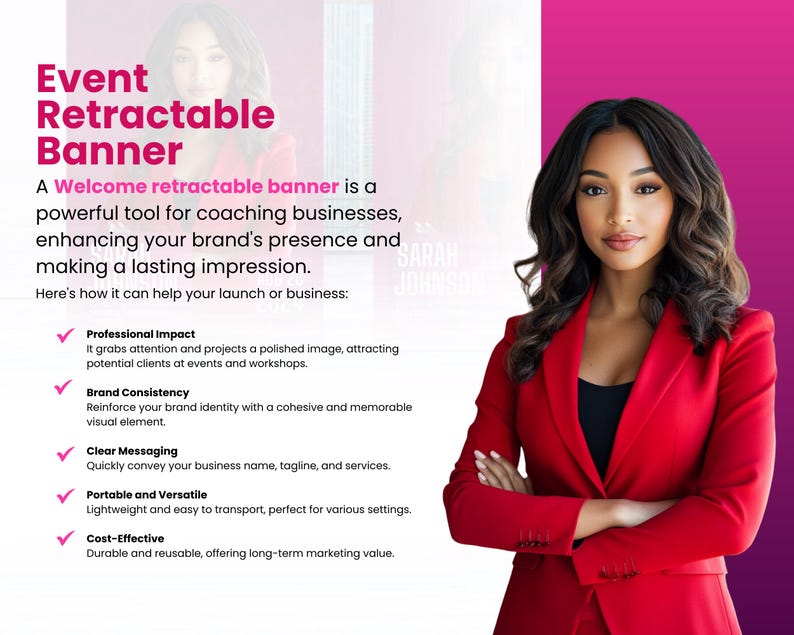 Custom Event Retractable Banner Template - DIY Design for Business ...