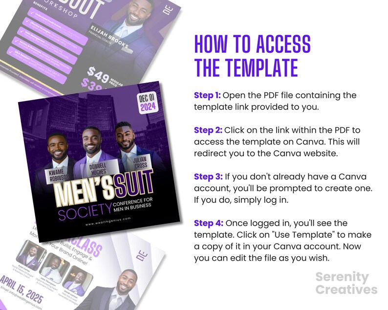 Coaching & Leadership Flyer Templates | 20-in-1 Male Event Bundle ...