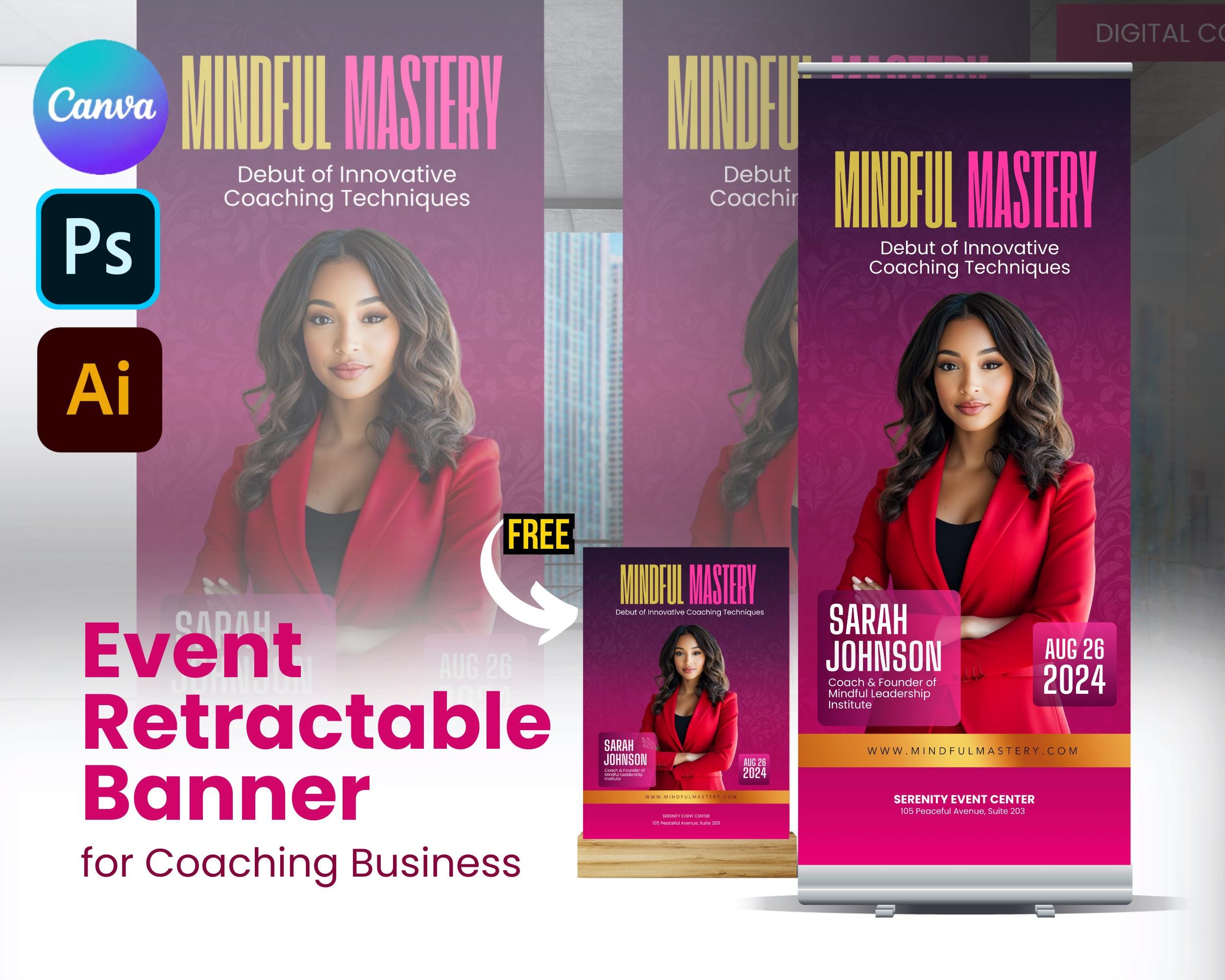 Custom Event Retractable Banner Template - DIY Design for Business ...